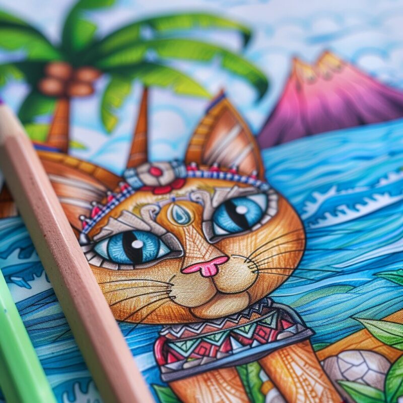 Tiki Coloring Books - Catiki Originals
